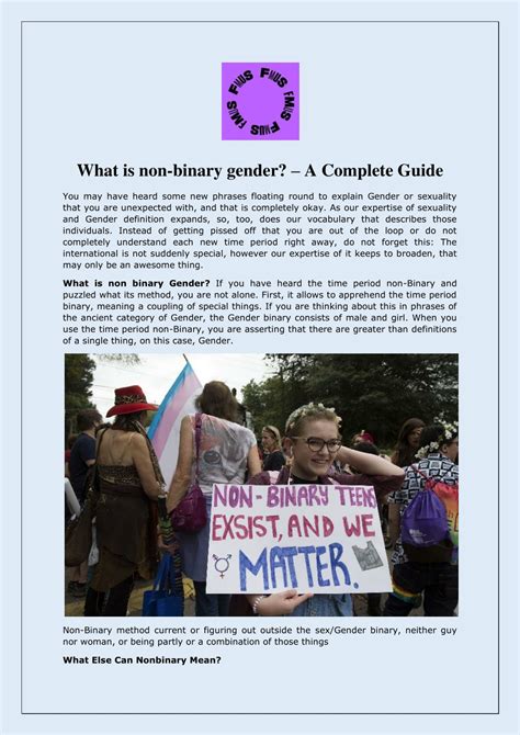 PPT What Is Non Binary Gender A Complete Guide PowerPoint Presentation ID