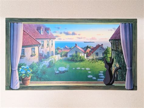 ジブリ美術館オリジナル 壁窓 「ジジ、海が見えるよ」 Ghibli Museum Muuseo 1032548
