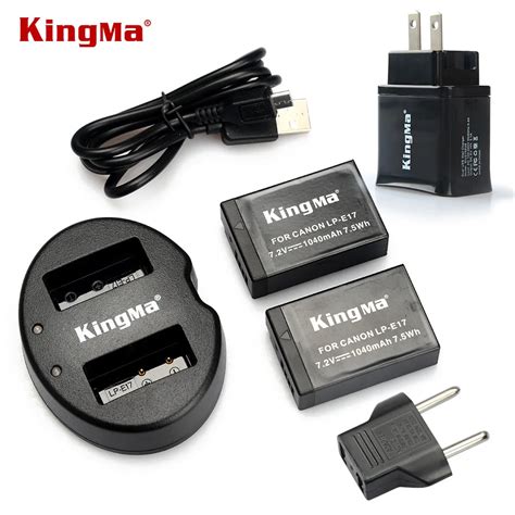 Kingma Lp E17 Lpe17 Lp E17 Battery 2 Pack Usb Dual Charger For
