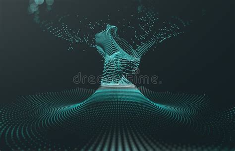 Abstract Background Of Technology Science And Cloud Computer Stock