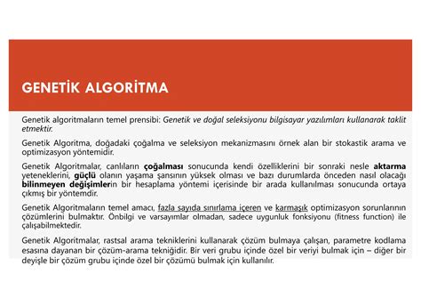 Genetic Algorithm Examples And Presentation In Turkish Ppt