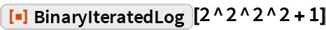 BinaryIteratedLog Wolfram Function Repository