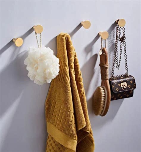 Solid Brass Wall Hooks Round Wall Hooks Coat Hook Coat Etsy