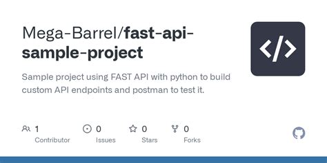 Github Mega Barrelfast Api Sample Project Sample Project Using Fast Api With Python To Build