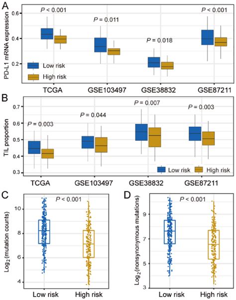 Differences In Pd L1 Expression Til Proportion And Tmb In Low Risk Vs