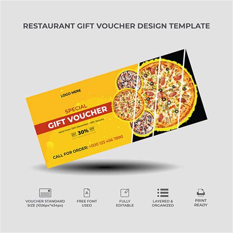 Restaurant T Voucher Design Template By Shorov Nath Shuvo Voucher