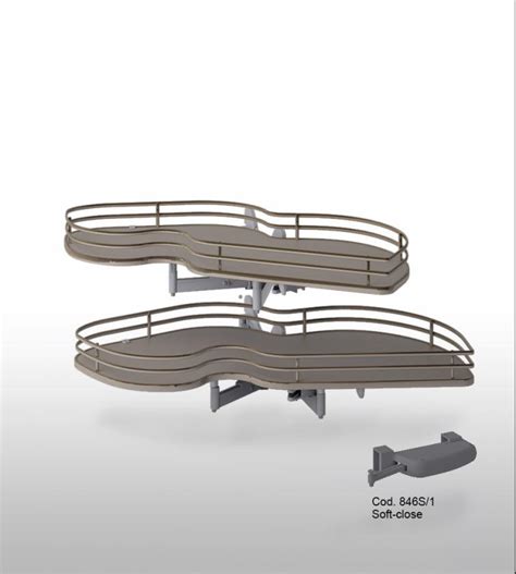 Combis 2 Rotating Full Extraction Shelves For Corner Base Unit