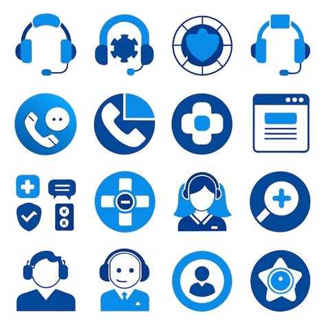 Set Of Technical Support Icons Premium Ai Generated Vector