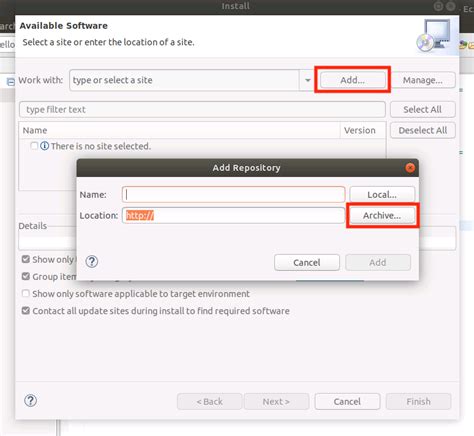 Install Eclipse Plugins