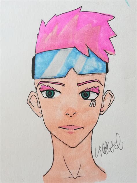 Artstation Pink Hair Manga Girl