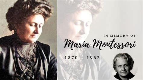 Maria Montessori 1870 About Dr Maria Montessori Nvaon