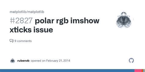 Polar Rgb Imshow Xticks Issue · Issue 2827 · Matplotlibmatplotlib