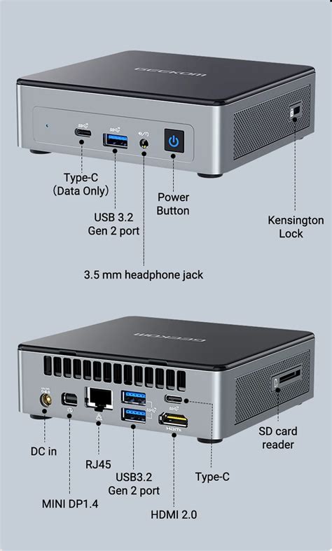 GEEKOM Mini Air Mini PC Th Gen Intel Alder Lake