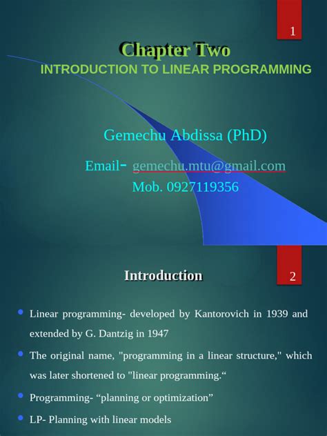 Or Ch 2 Linear Programming Pdf Linear Programming Mathematical Optimization