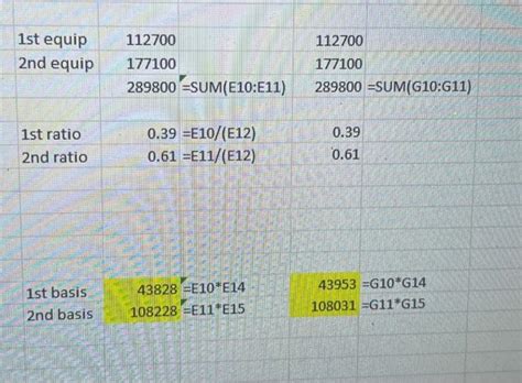 Solved I Tried The Formula In The Excel Sheet But Both Chegg