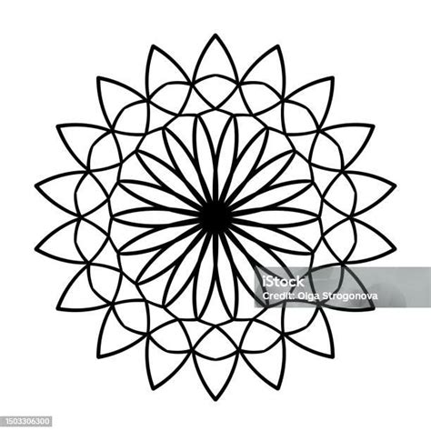원형 패턴 문신 스티커 색칠 공부 장식을 위한 만다라 그림 강렬하고 밝은 색상에 대한 스톡 벡터 아트 및 기타 이미지