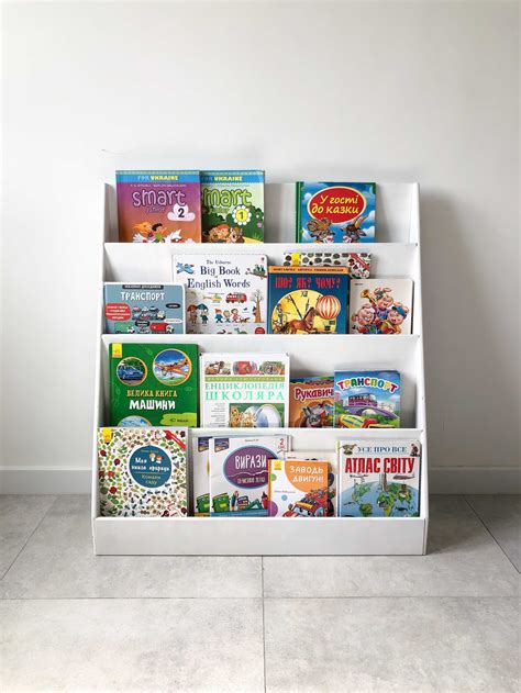 Детская Полка для книг Монтессори Детский стелаж Книжная полка 2 800 грн Дитячі меблі Львів