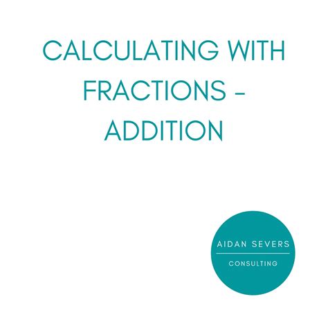 Brand New Sats Arithmetic Practice Resource Calculating With Fractions Addition Free Sample