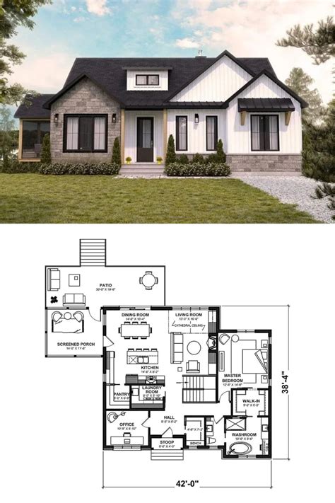 Modern 4 Bedroom Muskoka Ranch Style Home Single Story House Floor