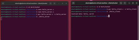 [소켓 프로그래밍] 2 hello world 출력 프로그램 1 vmware