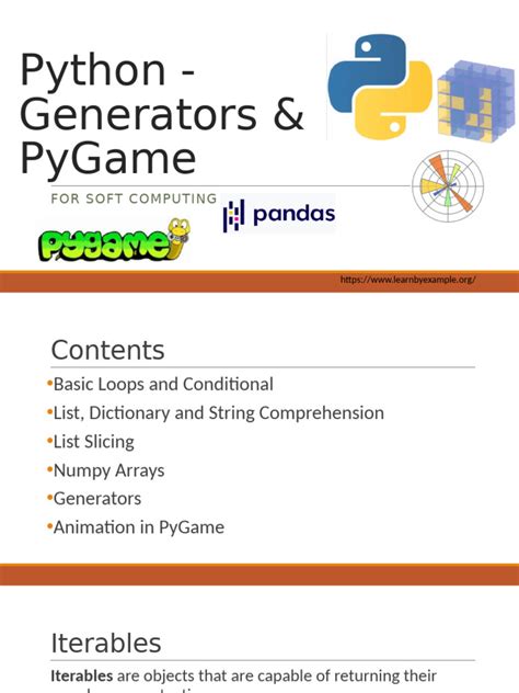 14 Generators Pygame Pdf Control Flow Computer Engineering