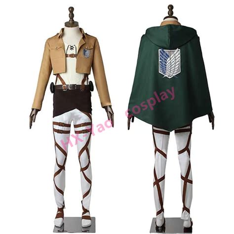 [ready Stock] Attack On Titan Cosplay Anime Costume Mikasa Ackerman
