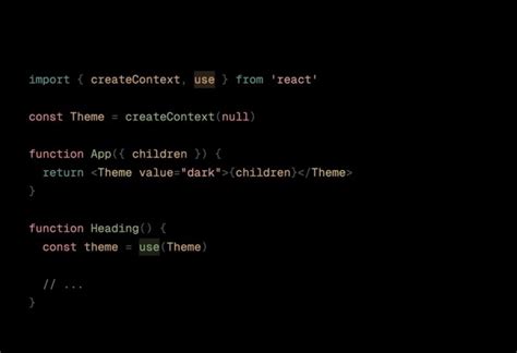 Mário Alfredo Jorge On Linkedin A New Way To Use Context In React 19 Beta