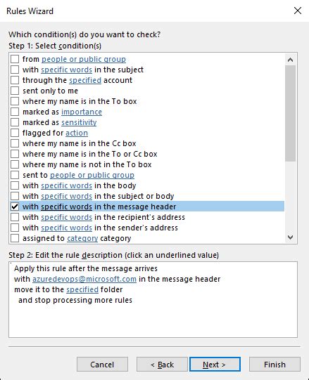 outlook rule for on behalf of emails alex s engineering blog