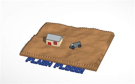3d Design Natural Disaster Challenge Entry Flash Flood Tinkercad