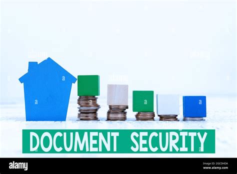 Conceptual Display Document Security Internet Concept Means In Which Important Documents Are