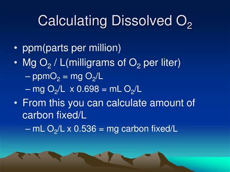 Ppt Dissolved Oxygen And Primary Productivity Lab Powerpoint Presentation Id 4736106