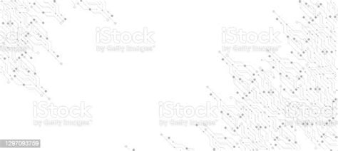 기술 회로 기판 텍스처 배경 추상 회로 보드 배너 벽지 디지털 데이터 산업 엔지니어링 전자 마더보드 웨이브 흐름 벡터 일러스트레이션 컴퓨터 언어에 대한 스톡 벡터 아트 및