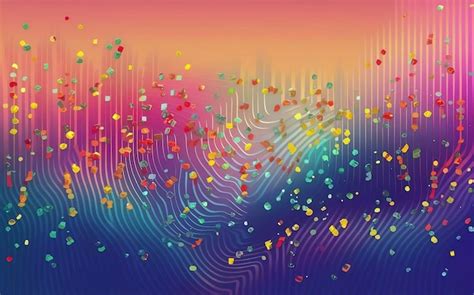 Abstract And Wavy Gradient Colored Line Art Background Premium Ai Generated Image