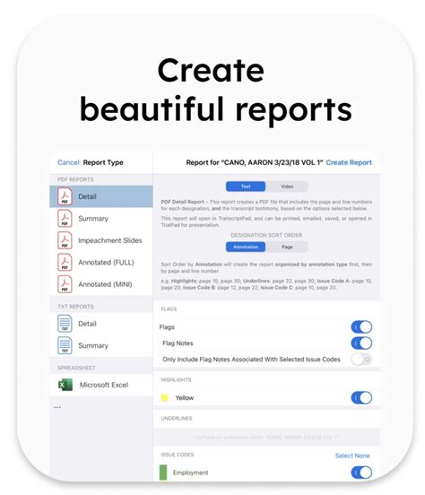 Robust Reporting Options
