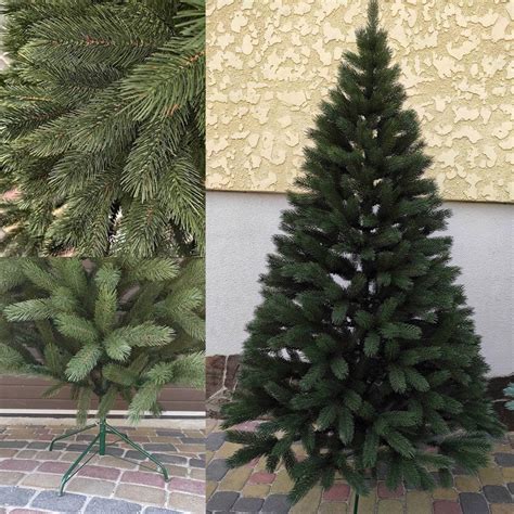 Пишна ялинка лита Буковельська 1 5 м зелена Новорічні штучні реалістичні ялинки 150 см продаж