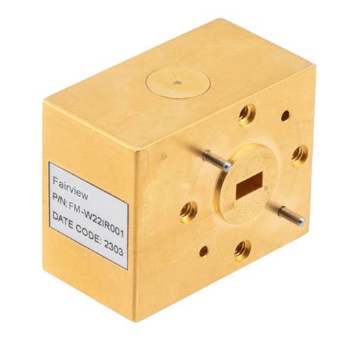 Wr 22 Waveguide Isolator With 15 Db Min Isolation From 329 Ghz To 40