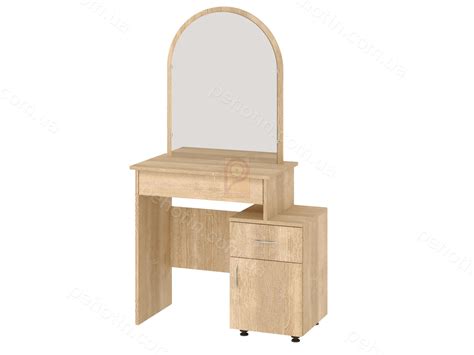 Туалетный Столик Mebelproff Трюмо 1 Милана Стол с Тумбой для Косметики Трюмо с Зеркалом