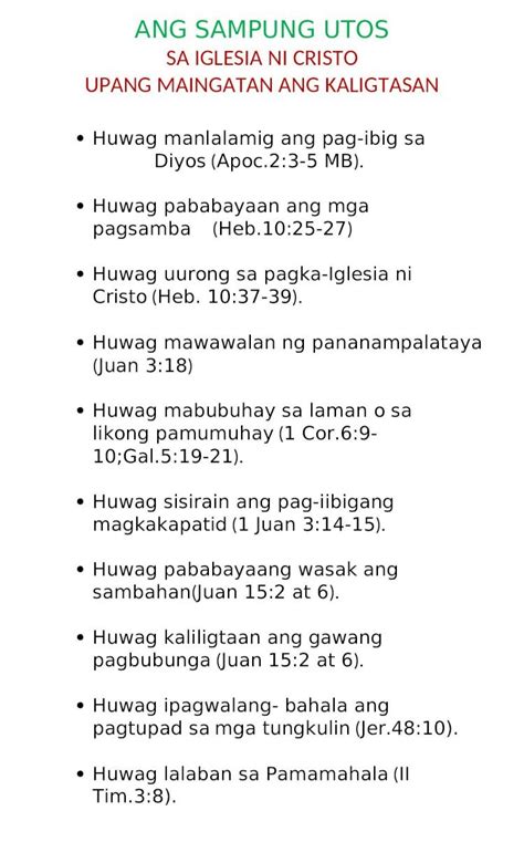 Docx Ang Sampung Utos Dokumentips
