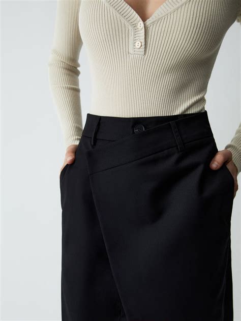Asymmetric Layer Maxi Skirt Maxi Skirt Black Hot Sale Dress Wide