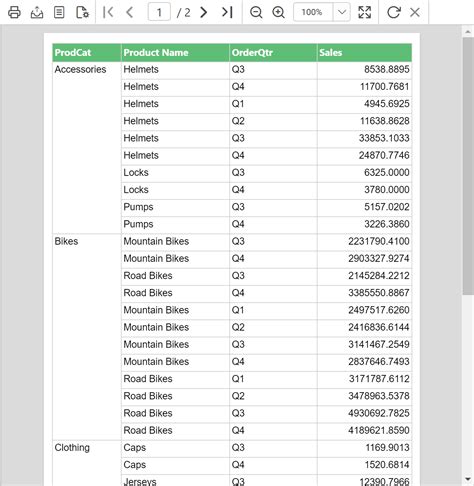 Insert Or Delete A Row Group Report Designer Blazor