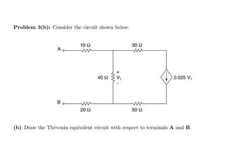 Solved Problem A Consider The Circuit Shown Below A Chegg