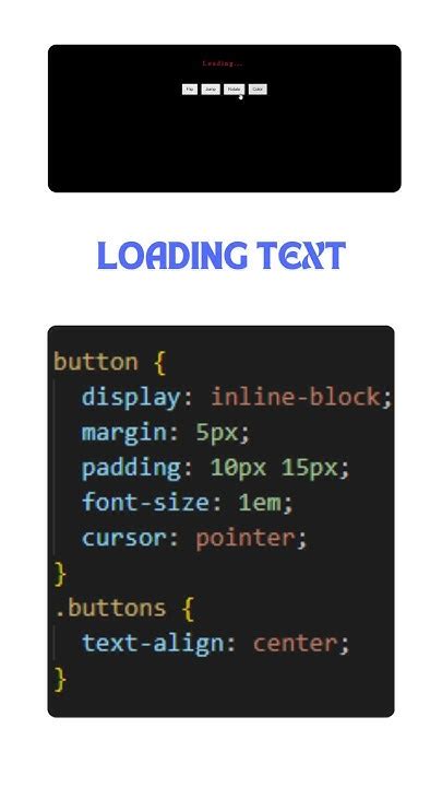 Loading Text Html Css Javascript Coding Programming Javascript