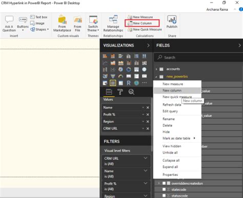 add hyperlinks to crm record in power bi building solutions avinash
