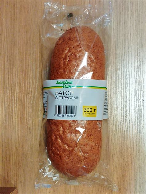 Батон Каждый день С отрубями | отзывы