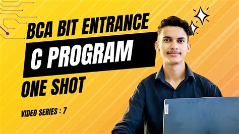 C Programming One Shot Bca Bit Entrance Preparation Video 7