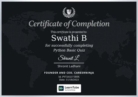 Swathi B On Linkedin Achievements Of Being Certified With Python Basic Quiz 😎
