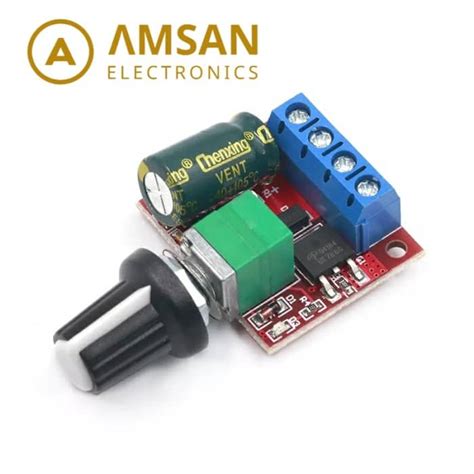 Dc Motor Speed Controller Pwm 5a 90w 4 5 35v Dimmer Lampu Led Amsan