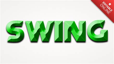 Swing Text Effect Generator