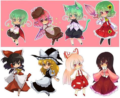 Touhou Characters Chibi