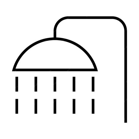 Icône De Douche Vecteur Premium